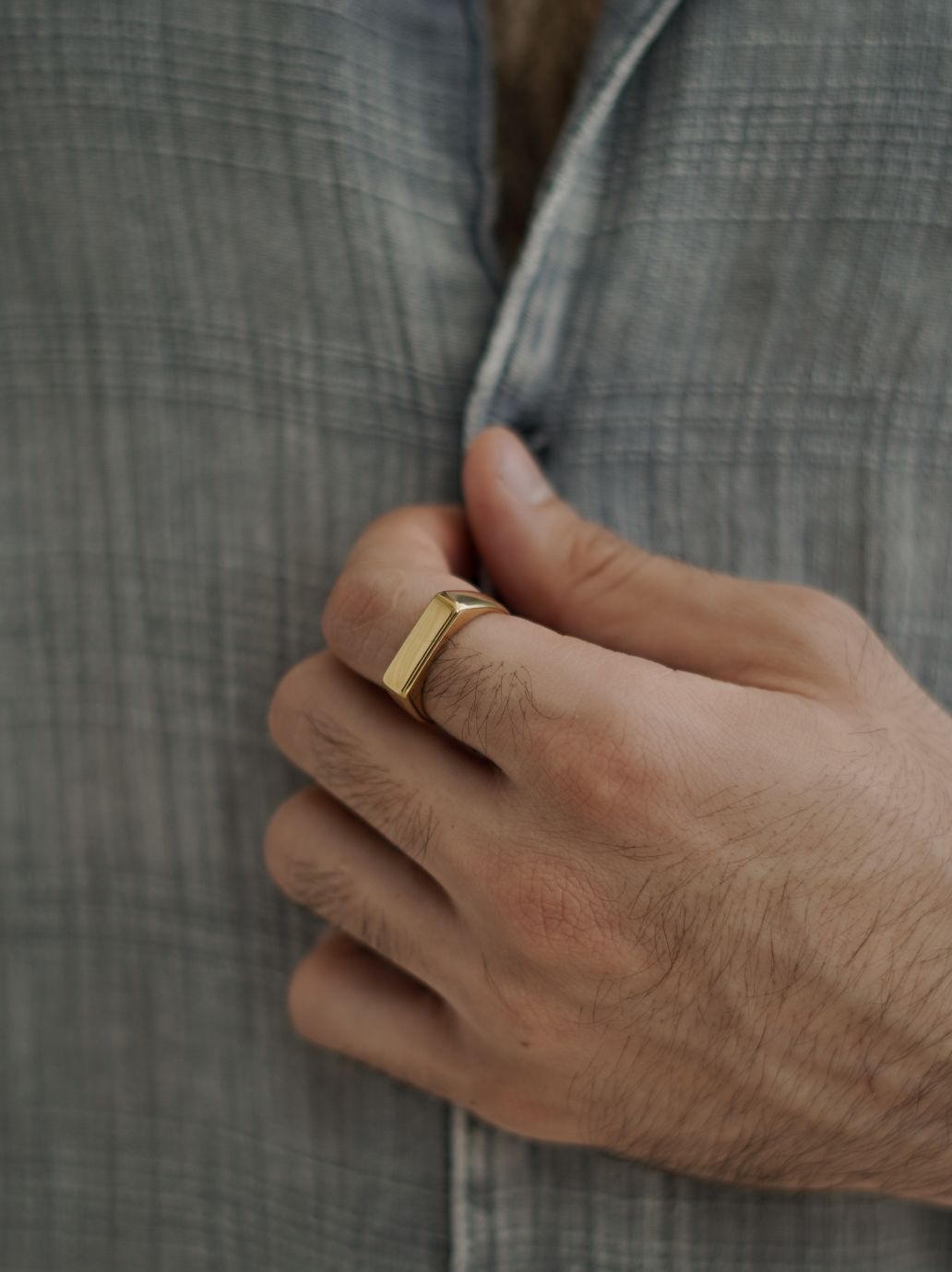 SS Golden Signet Ring