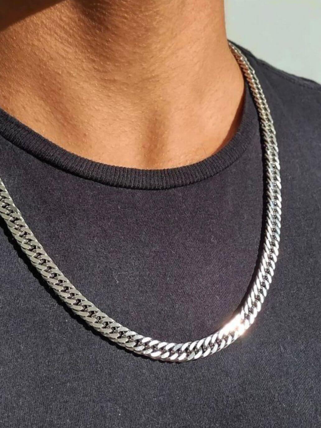 Silver Cuban link Chain
