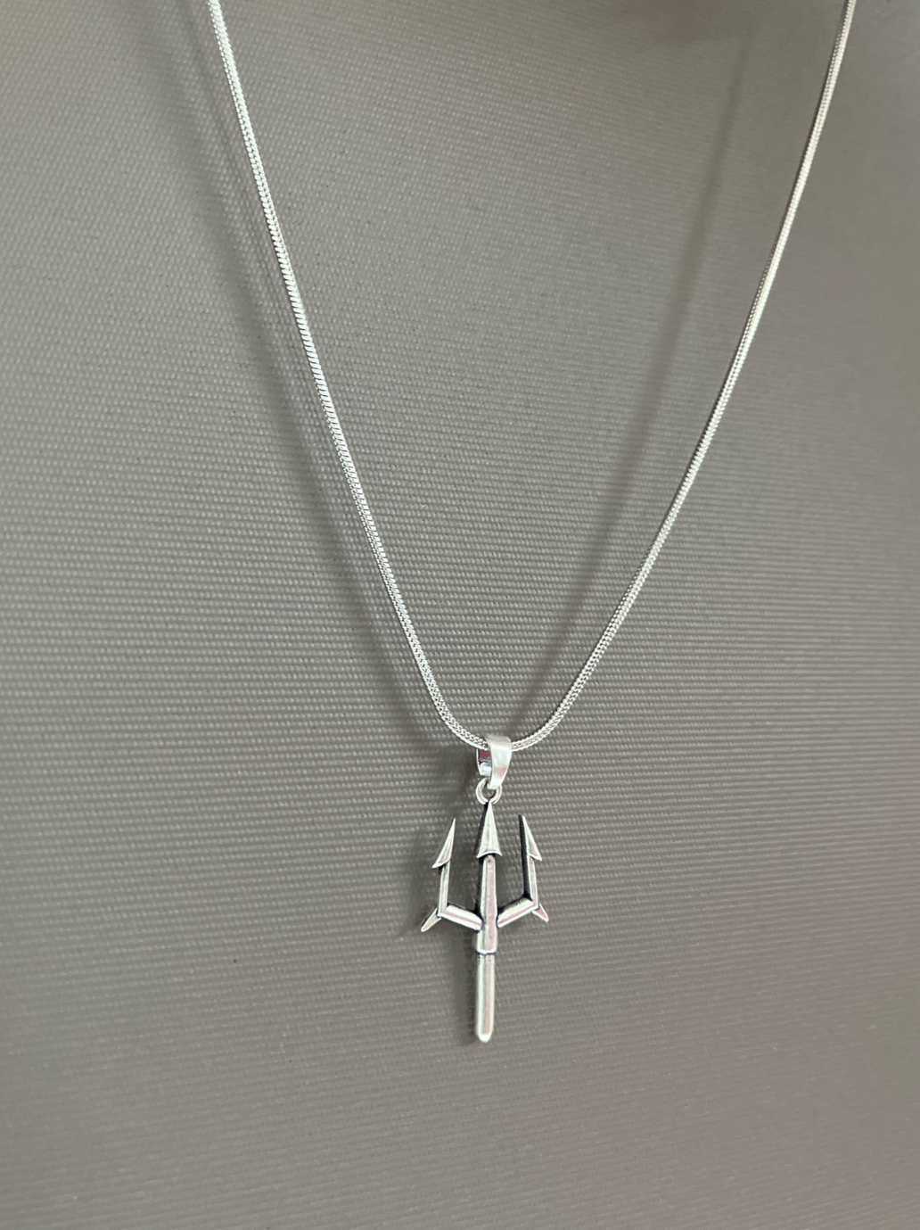 Trident Pendant with Chain