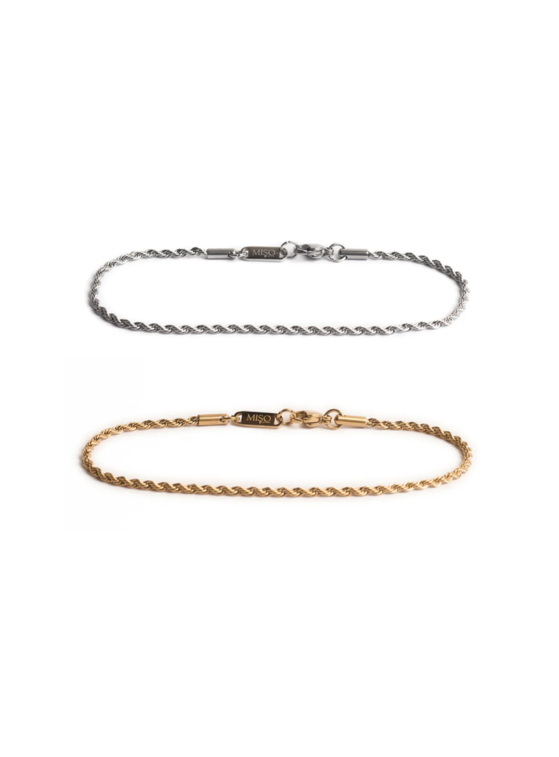 2mm Rope Bracelet Combo